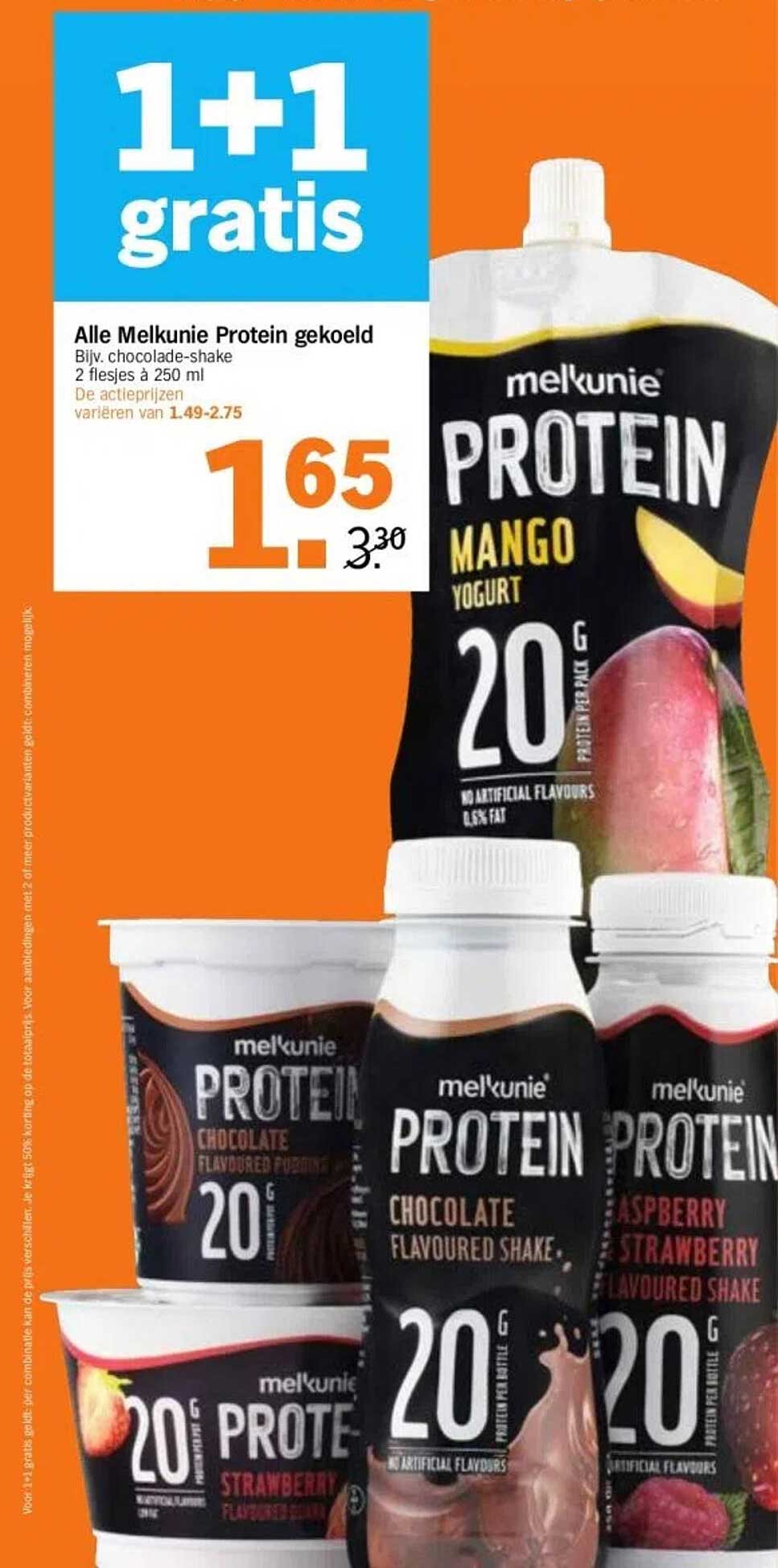 Alle Melkunie Protein Gekoeld Aanbieding bij Albert Heijn - FolderFeest.nl
