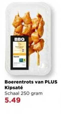 Boerentrots Van Plus Kipsaté Aanbieding bij PLUS - FolderFeest.nl