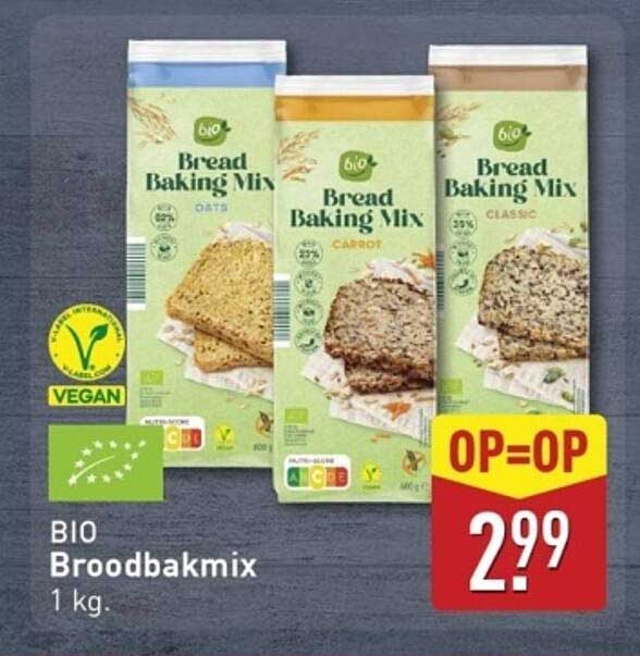 Bio Broodbakmix 1 Kg Aanbieding bij ALDI - FolderFeest.nl