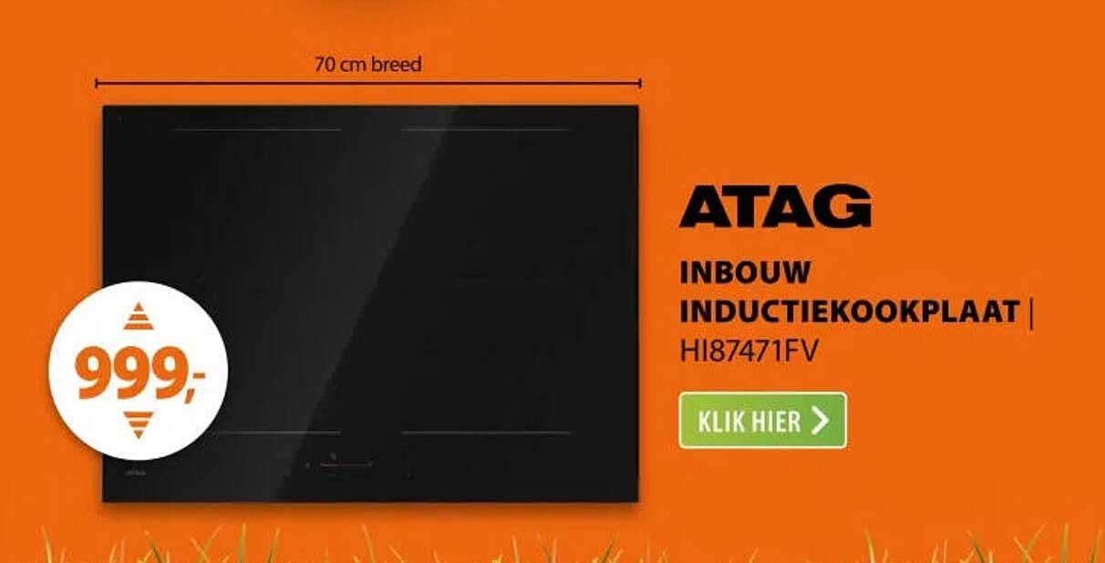Atag Inbouw Inductiekookplaat | Hi87471Fv Aanbieding bij Expert ...