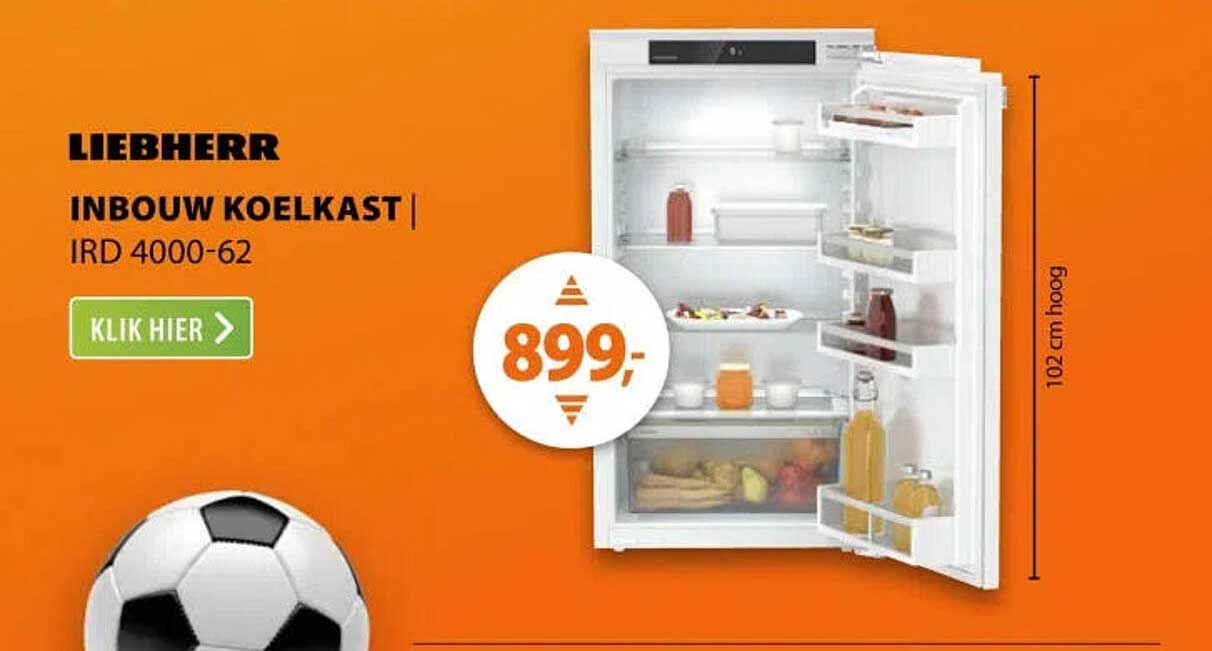 Liebherr Inbouw Koelkast Ird 4000-62 Aanbieding bij Expert - FolderFeest.nl