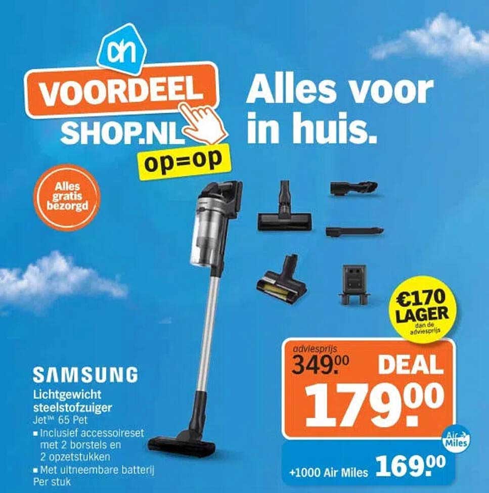 Samsung Lichtgewicht Steelstofzuiger Jet™ 65 Pet Aanbieding bij Albert ...