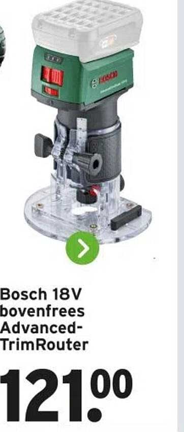 Bosch 18V Bovenfrees Advanced-Trimrouter Aanbieding bij GAMMA ...