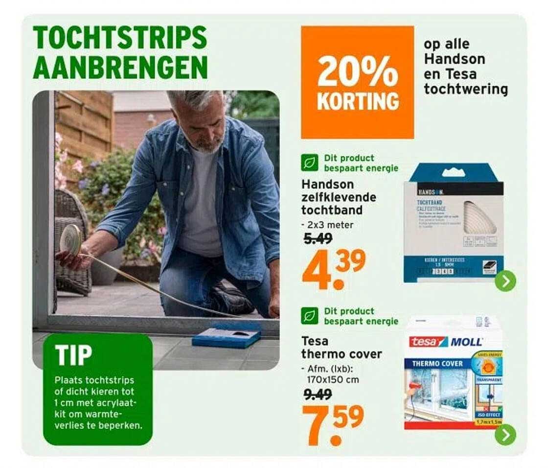Tochtstrips Aanbrengen Aanbieding bij GAMMA - FolderFeest.nl