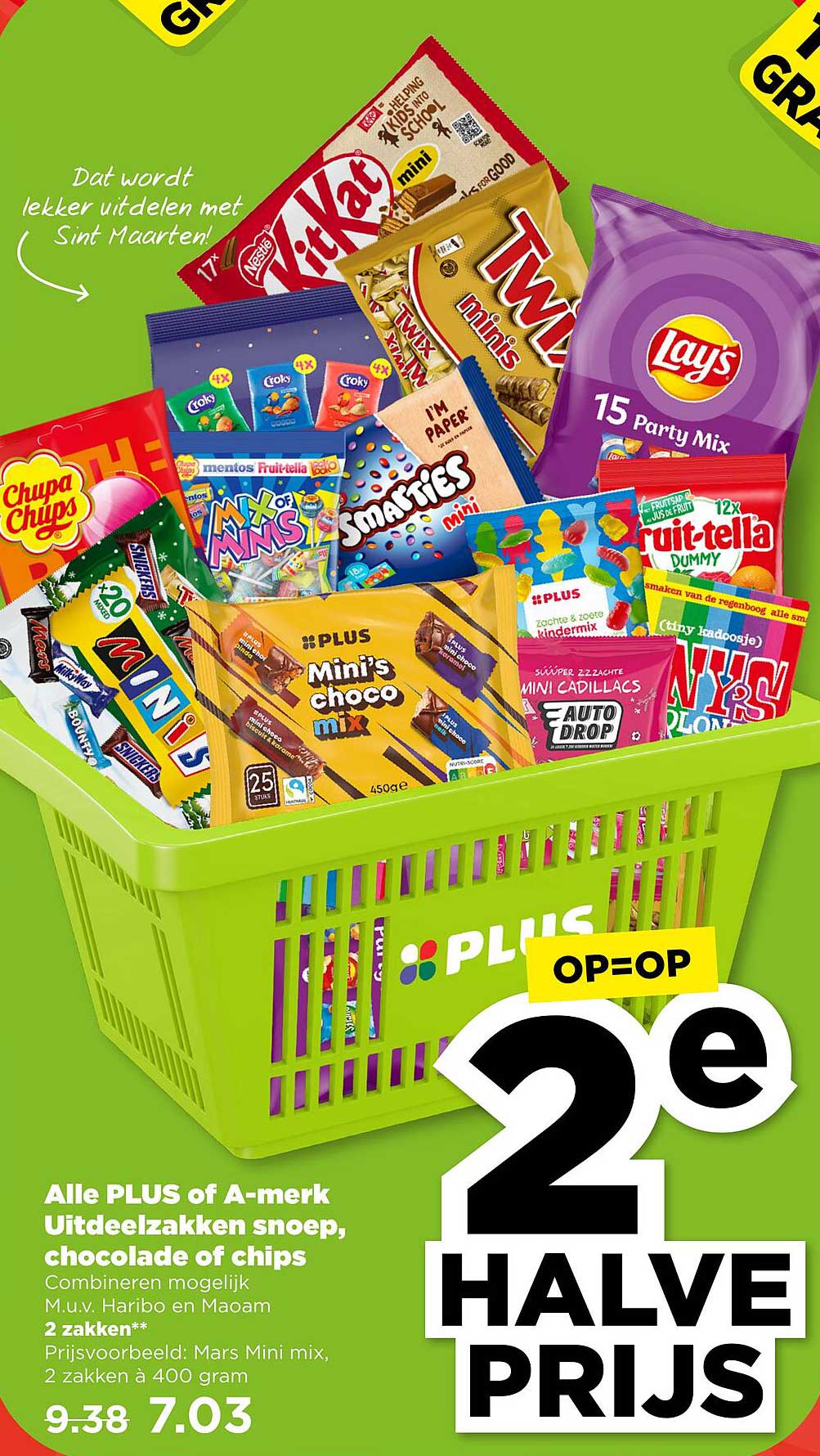 Alle Plus Of A-Merk Uitdeelzakken Snoep, Chocola Of Chips aanbieding ...