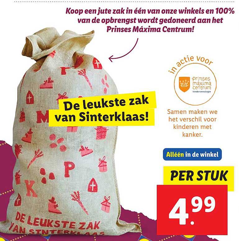 De Leukste Zak Van Sinterklaas! Aanbieding bij Lidl - FolderFeest.nl