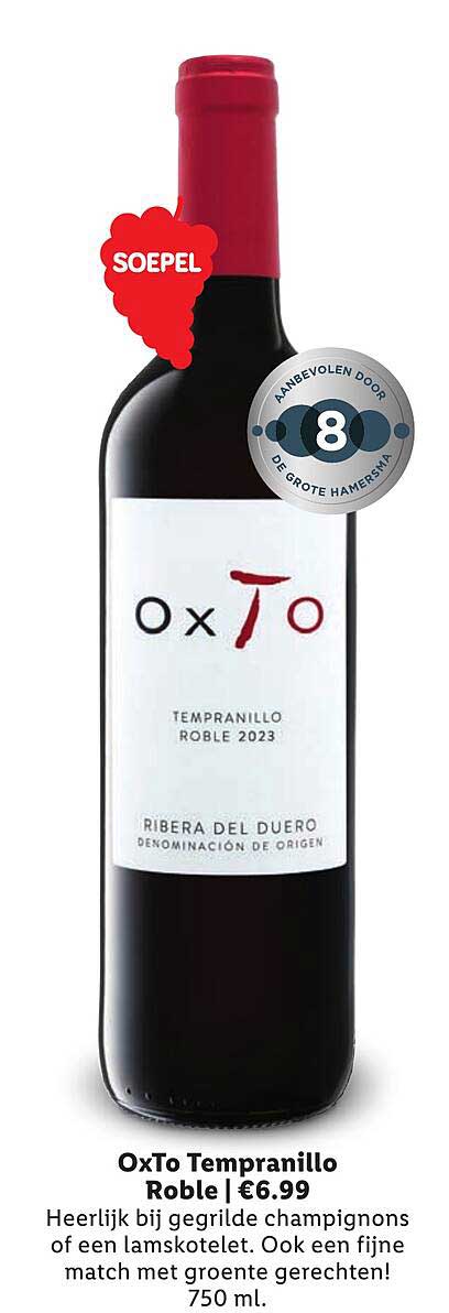 Oxto Tempranillo Roble aanbieding bij Lidl