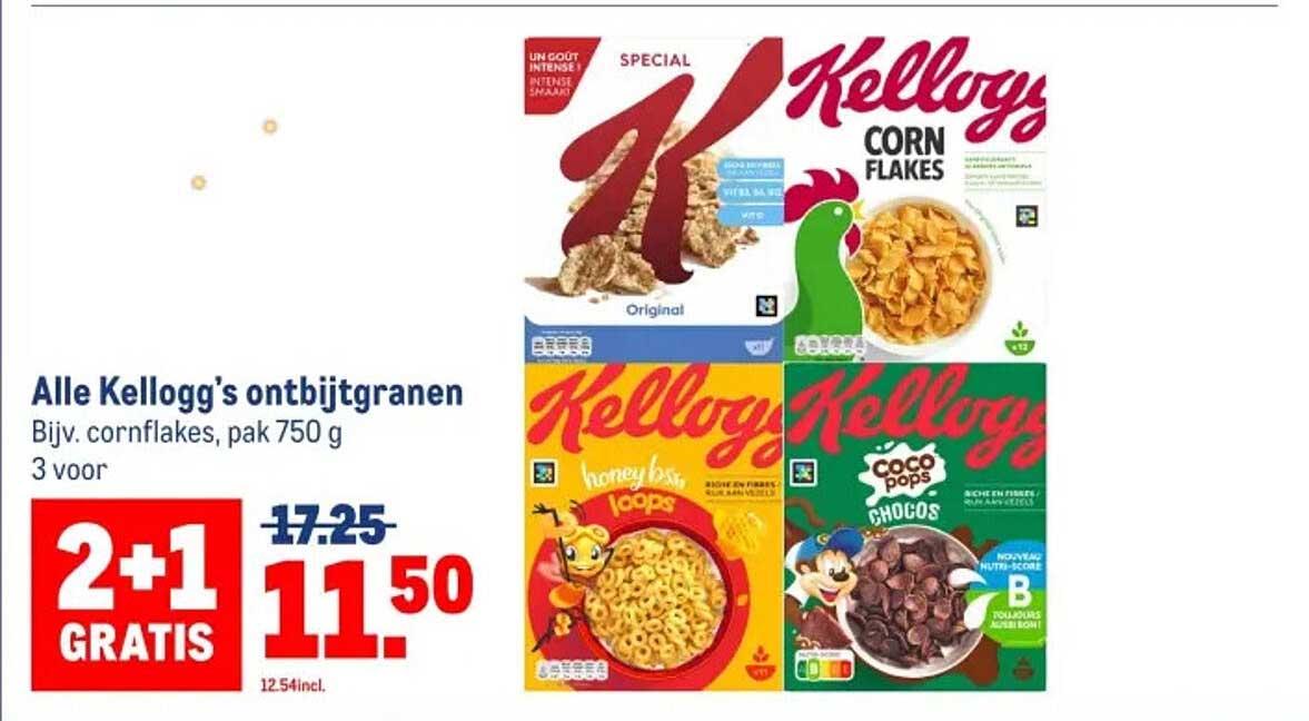 Alle Kellogg's Ontbijtgranen Aanbieding bij PLUS - FolderFeest.nl