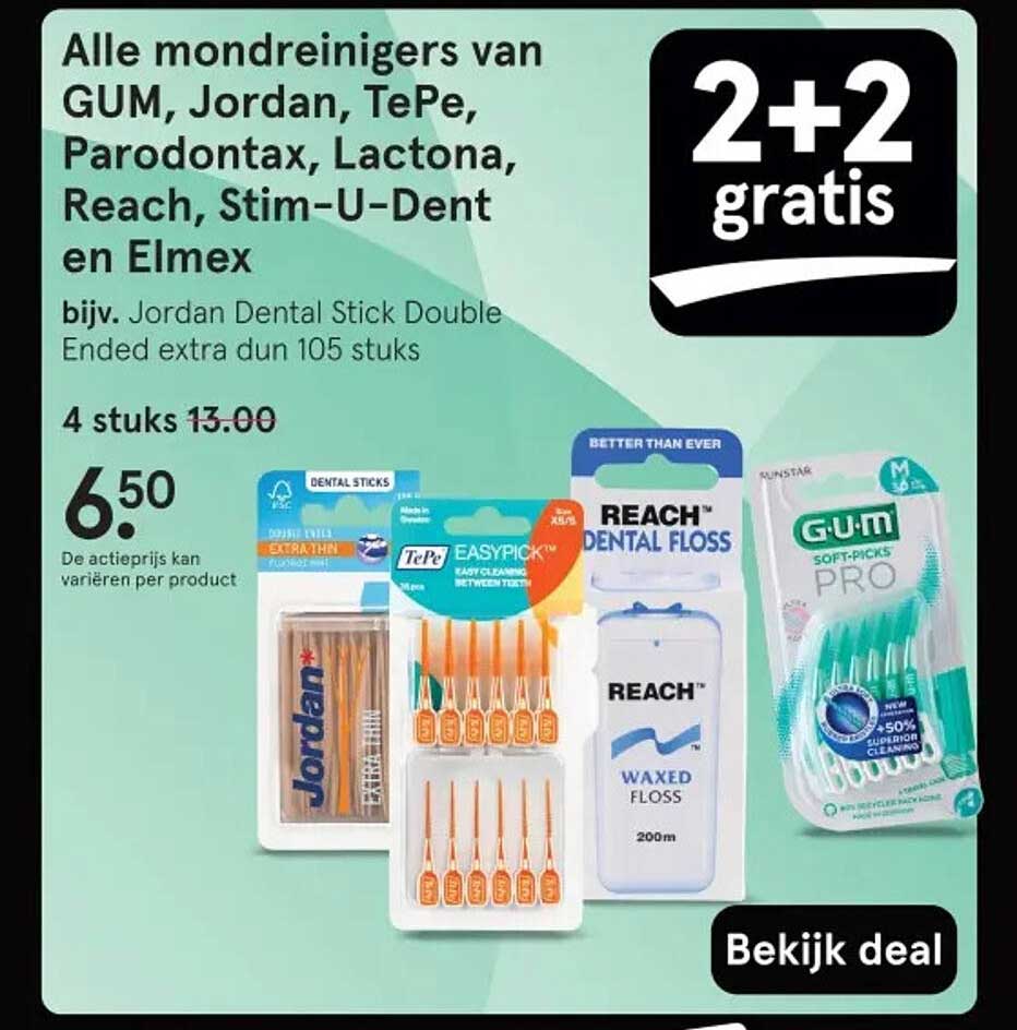 Alle Mondreinigers Van Gum, Jordan, Tepe, Parodontax, Lactona, Reach ...