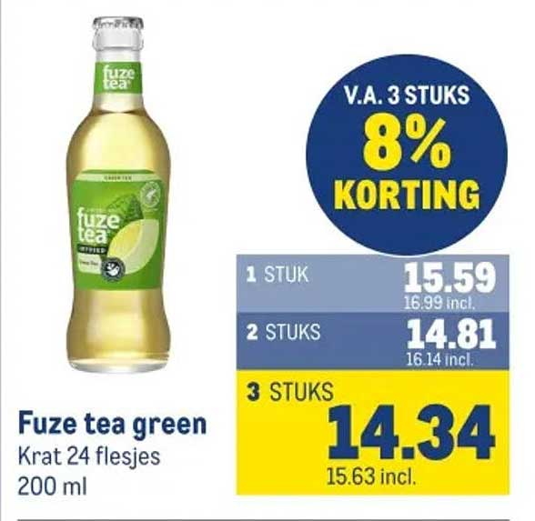 Lipton Ice Tea Green Krat 28 Flesjes 200 Ml Aanbieding bij Makro ...