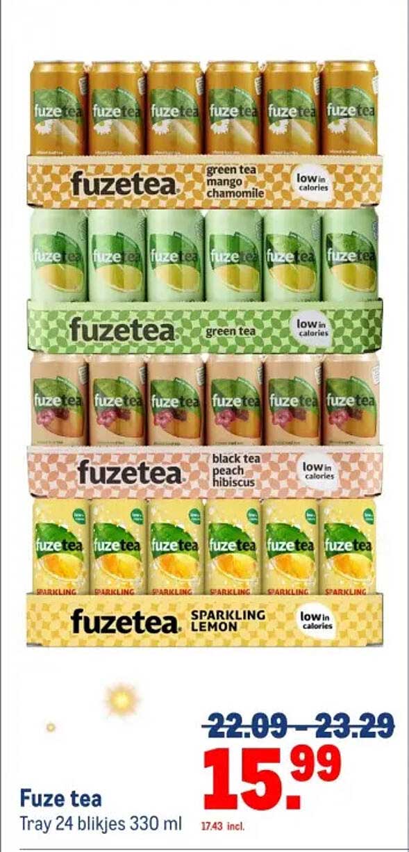 Fuze Tea Aanbieding bij Makro - FolderFeest.nl