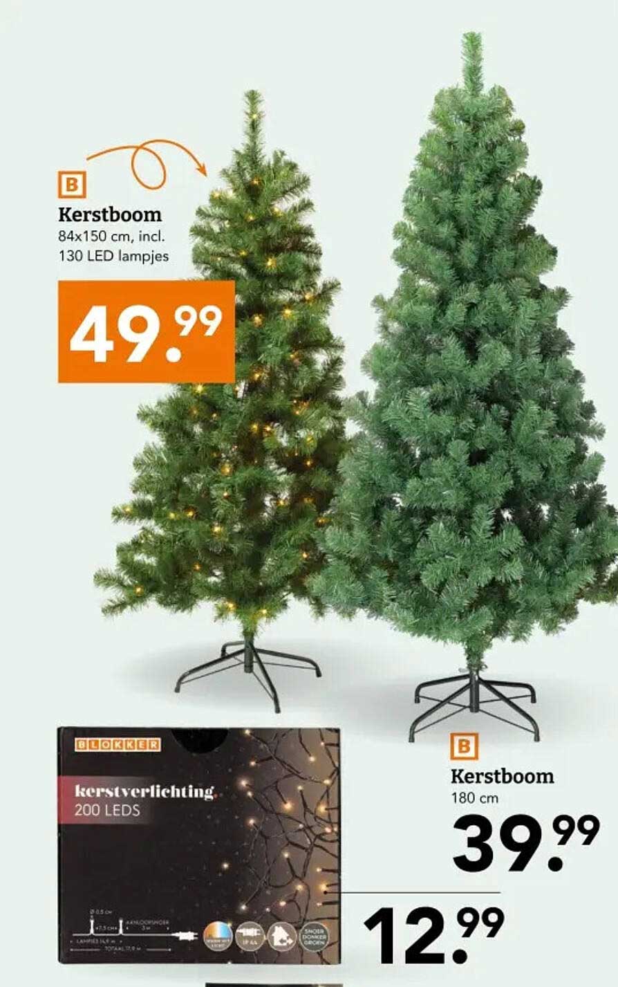 Kerstboom 84X150 Cm, Incl. 130 Led Lampjes Voor €49,99 Aanbieding bij ...