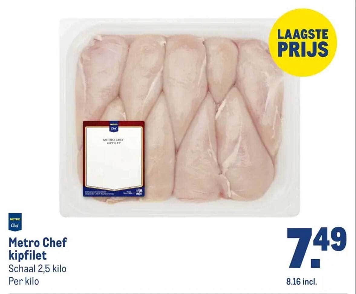 Metro Chef Kipfilet Aanbieding bij Makro - FolderFeest.nl
