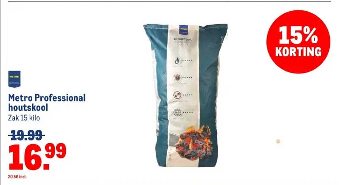 Metro Professional Houtskool Aanbieding bij Makro - FolderFeest.nl