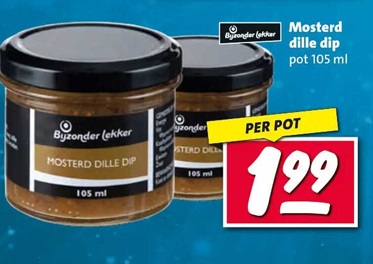 Mosterd Dille Dip Pot 105 Ml Aanbieding bij Nettorama - FolderFeest.nl