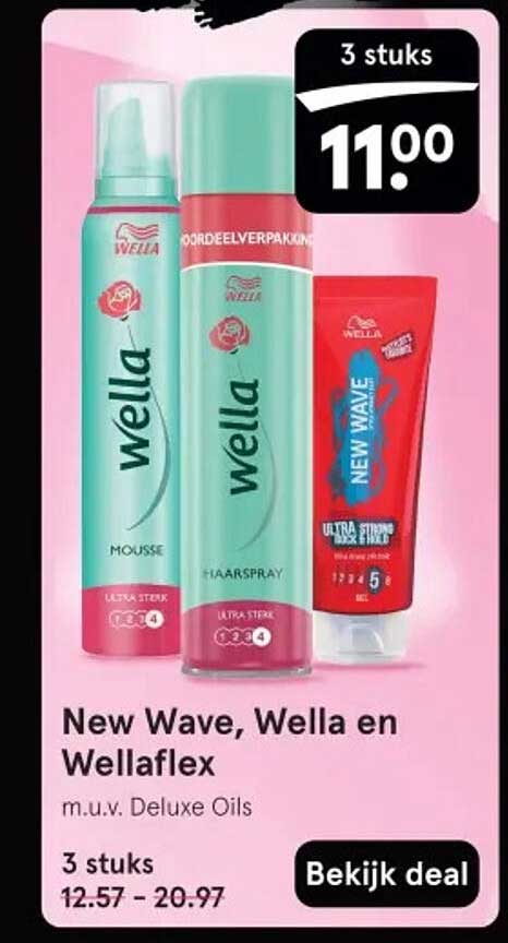 New Wave, Wella En Wellaflex Aanbieding bij Etos - FolderFeest.nl