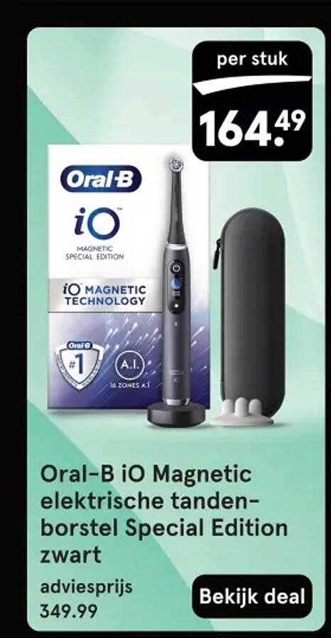 Oral-B Io Magnetic Elektrische Tandenborstel Special Edition Zwart ...