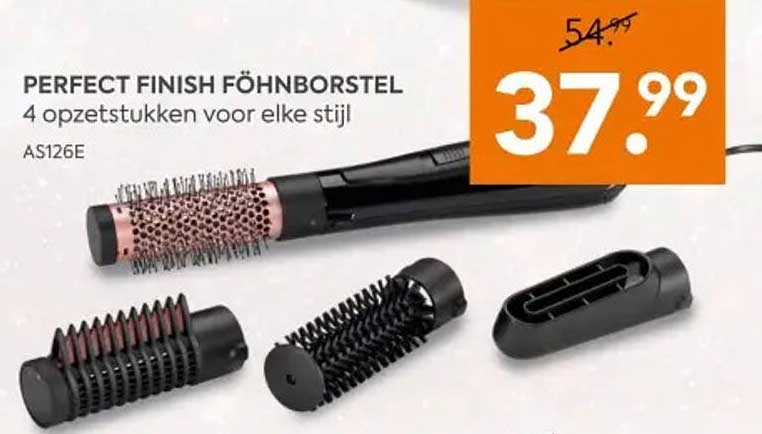 Perfect Finish Föhnborstel Aanbieding bij Blokker - FolderFeest.nl