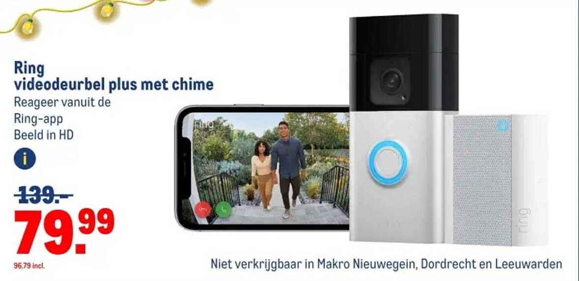 Ring Video Deurbel Plus Aanbieding bij Karwei - FolderFeest.nl