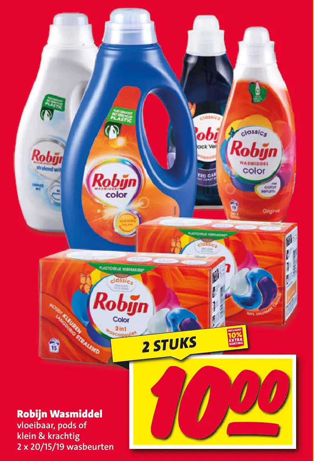Robijn Wasmiddel Aanbieding bij Nettorama - FolderFeest.nl
