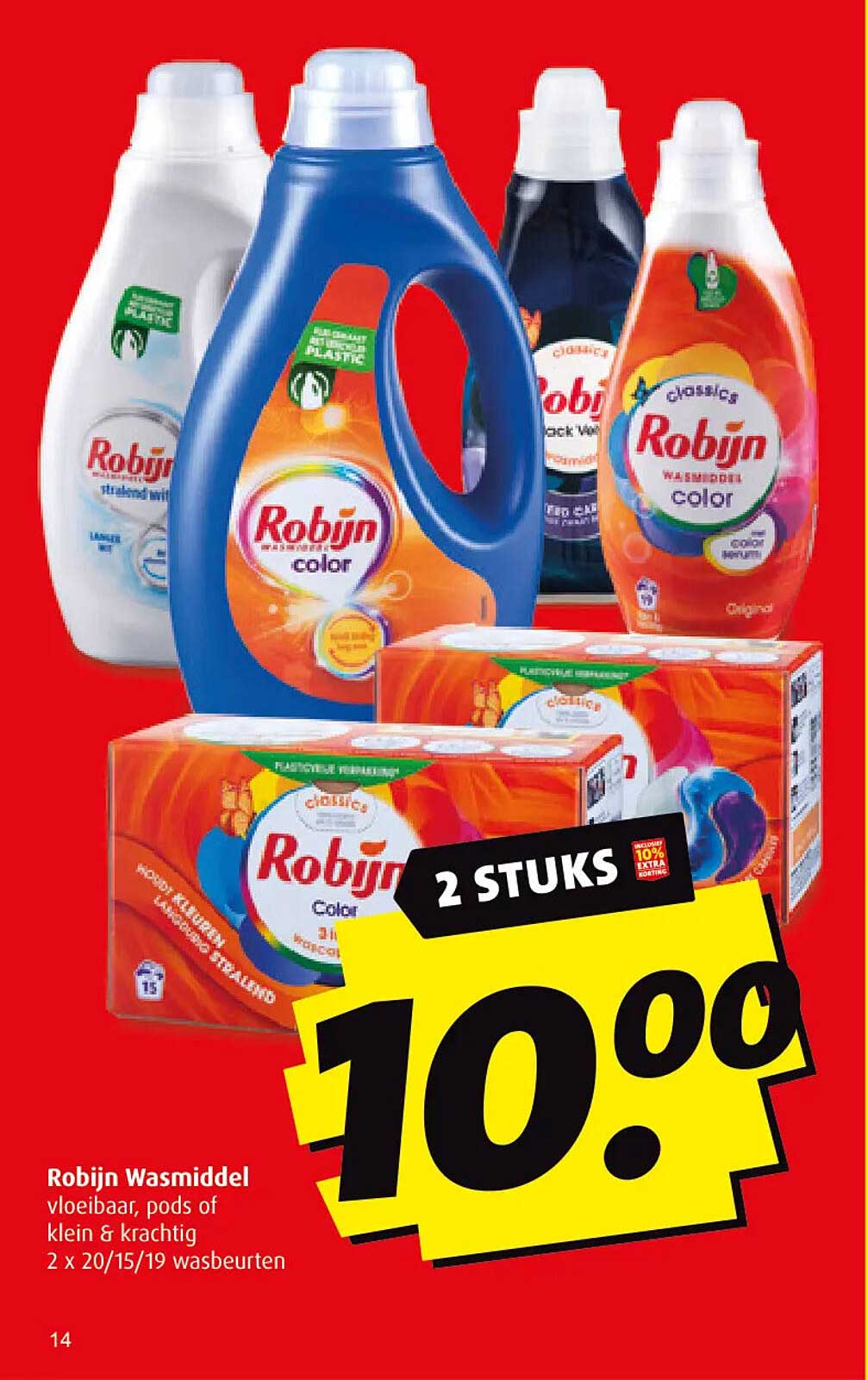 Robijn Wasmiddel Aanbieding bij Boni - FolderFeest.nl