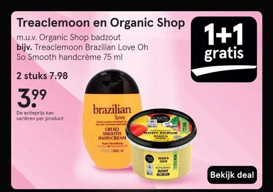 Treaclemoon En Organic Shop M.u.v. Organic Shop Badzout Bijv ...
