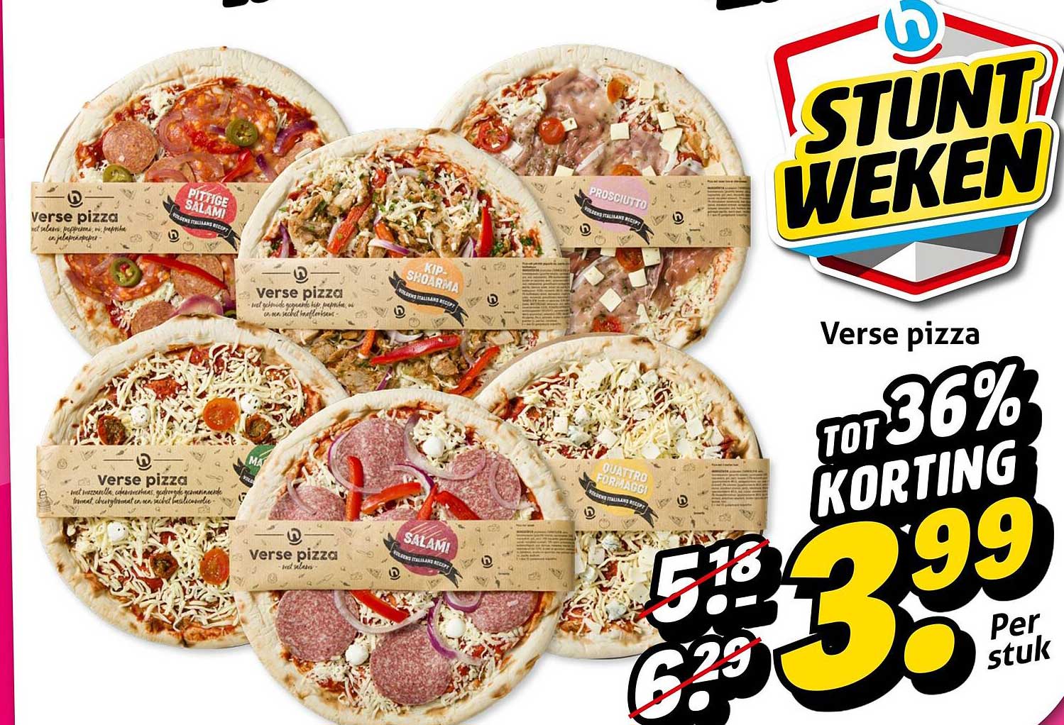 Alle Ah Verse Pizza’s Ø 29 Cm Aanbieding bij Albert Heijn - FolderFeest.nl