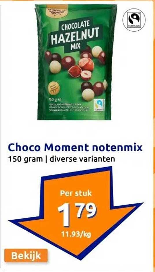 Choco Moment Notenmix aanbieding bij Action