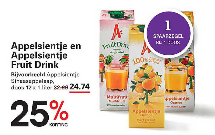 Appelsientje Fruit Drink Aanbieding bij Coop - FolderFeest.nl