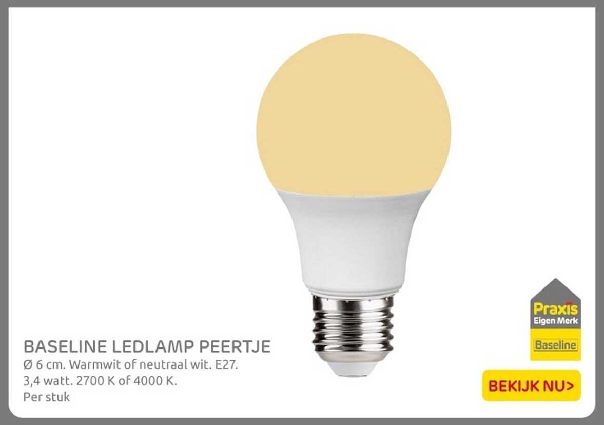 Basline Ledlamp Peertje Aanbieding bij Praxis - FolderFeest.nl