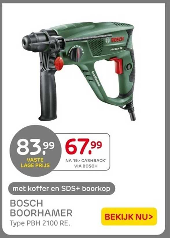 Bosch Boorhamer Type Pbh 2100 Re. Aanbieding bij Praxis - FolderFeest.nl