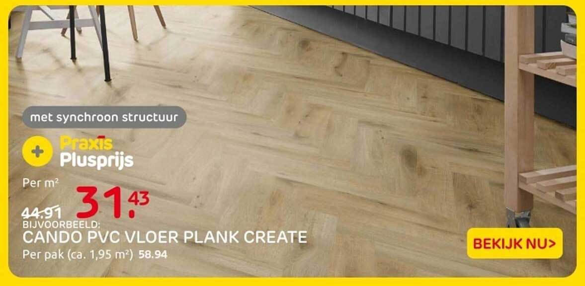 Cando Pvc Vloer Plank Create Aanbieding bij Praxis - FolderFeest.nl