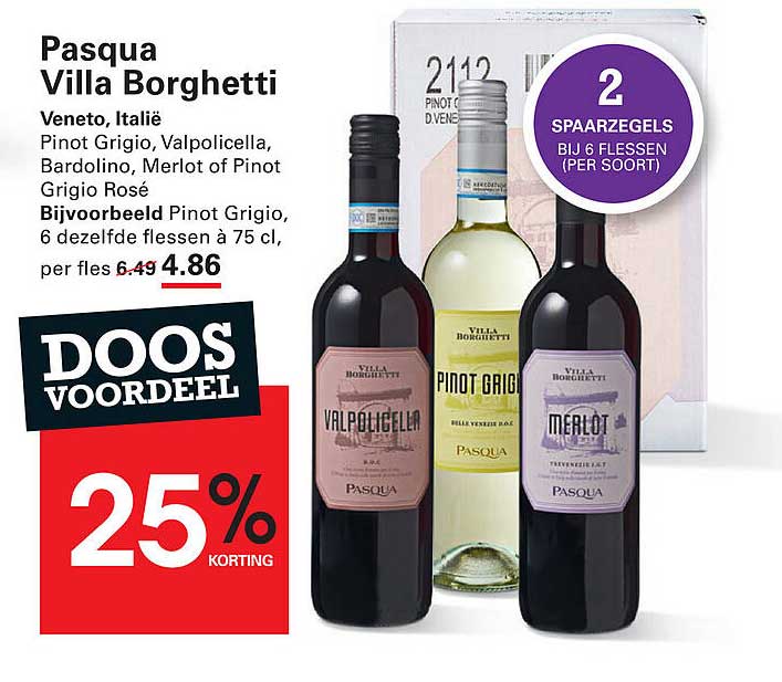 Pasqua Villa Borghetti Aanbieding bij Sligro - FolderFeest.nl