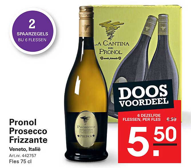 Prono Prosecco Frizzante Aanbieding bij Sligro - FolderFeest.nl