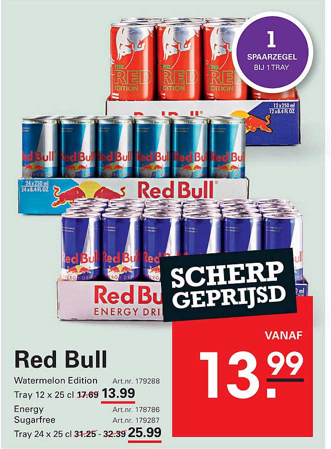 Red Bull Watermelon Edition Aanbieding bij Sligro - FolderFeest.nl