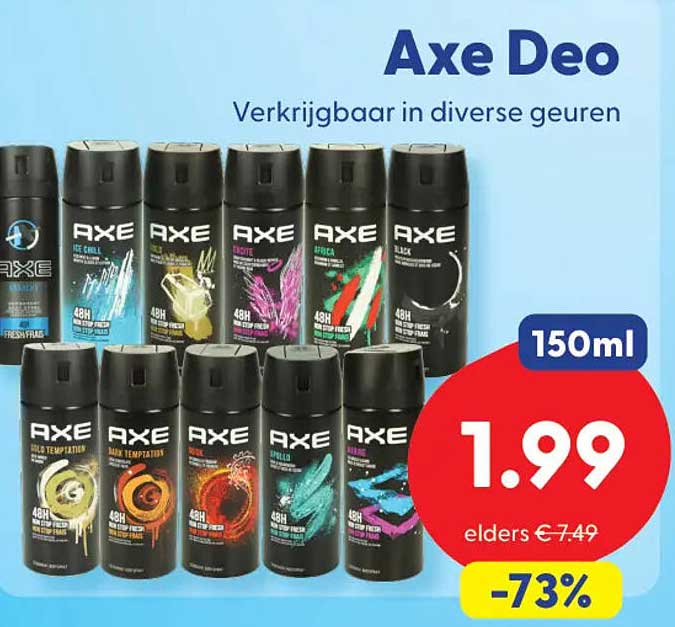 Axe Deo Aanbieding bij Die Grenze - FolderFeest.nl