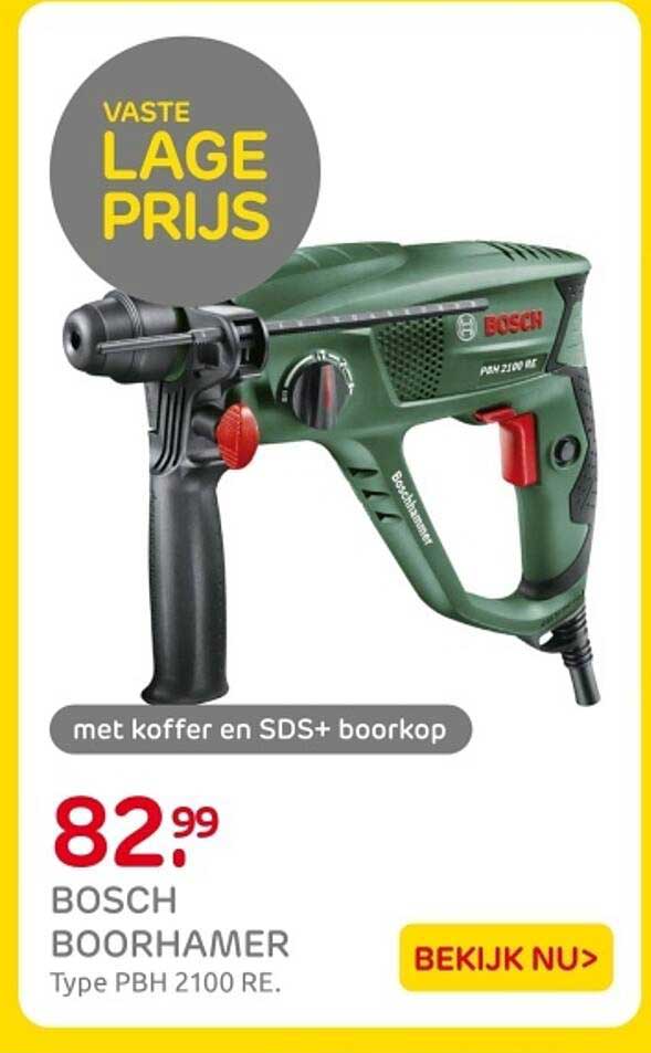 Bosch Boorhamer Type Pbh 2100 Re. Aanbieding bij Praxis - FolderFeest.nl