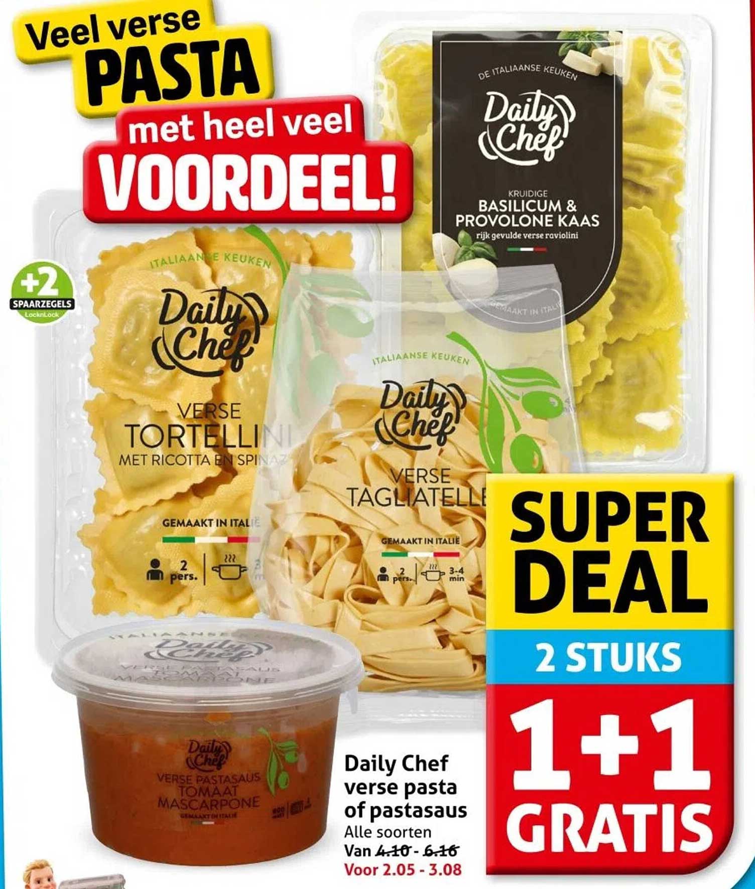 Daily Chef Verse Pasta Pak À 250/500 Gram, Daily Chef Groene Pesto ...