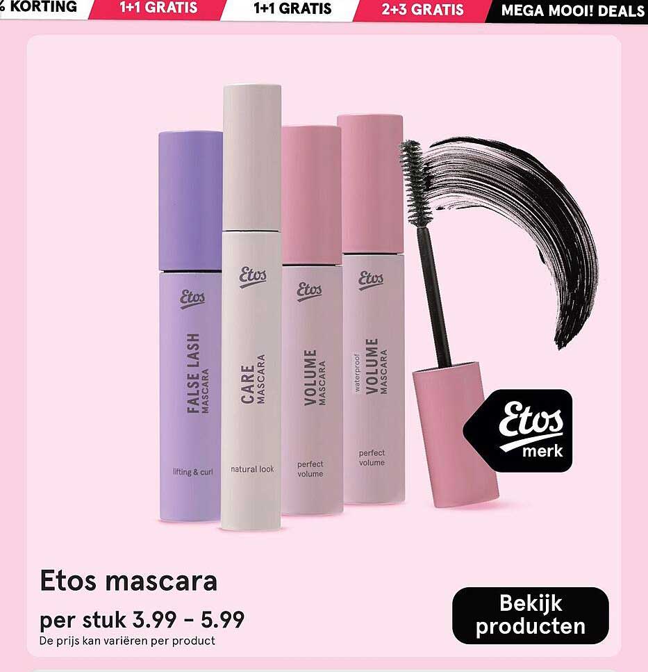 Etos Mascara Aanbieding bij Etos - FolderFeest.nl