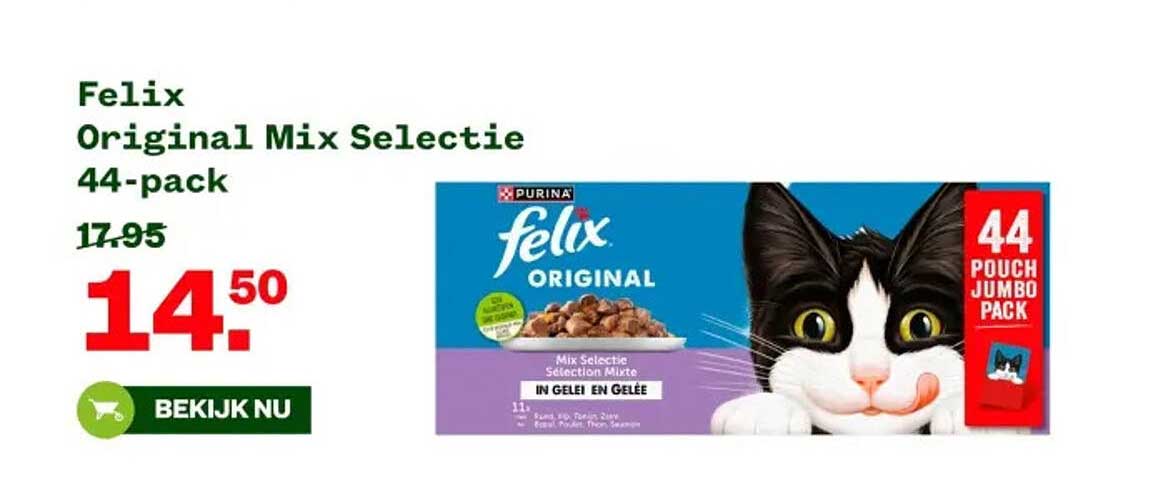 Felix Original Mix Selectie 44-Pack Aanbieding bij Welkoop - FolderFeest.nl
