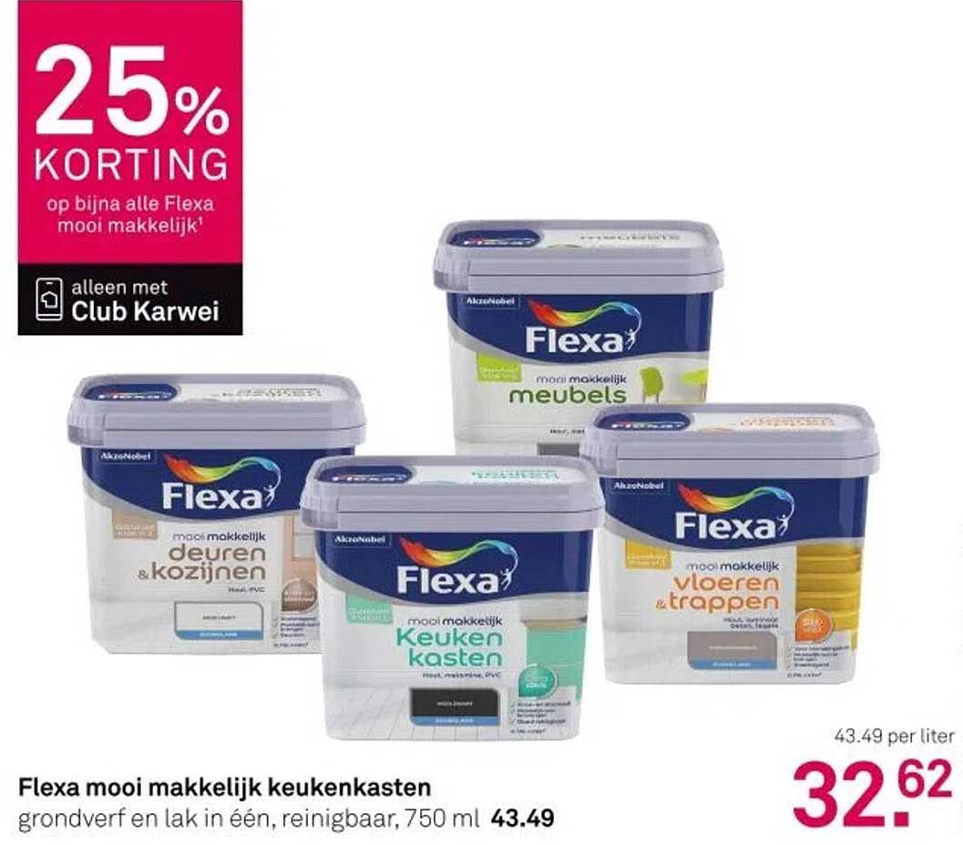 Flexa Mooi Makkelijk Keukenkasten Aanbieding bij Karwei - FolderFeest.nl