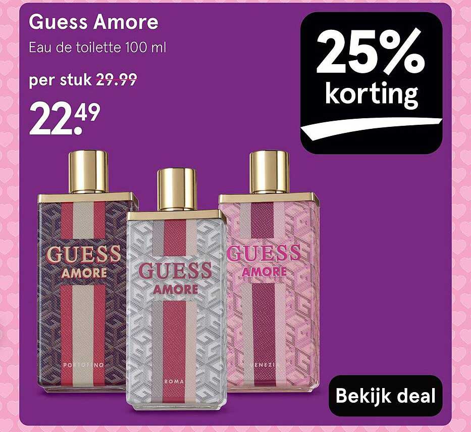 Guess Amore Aanbieding bij Etos - FolderFeest.nl
