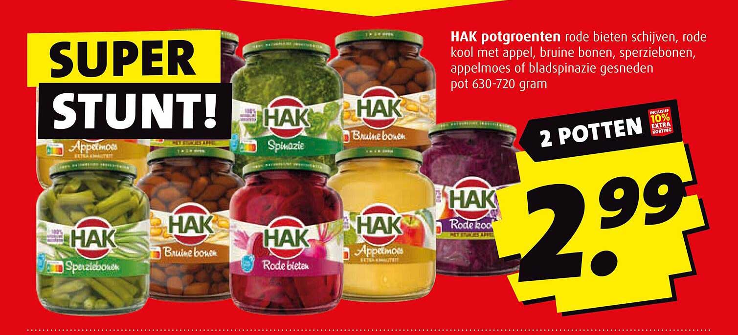 Hak Potgroenten Rode Bieten Schijven, Rode Kool Met Appel, Bruine Bonen ...