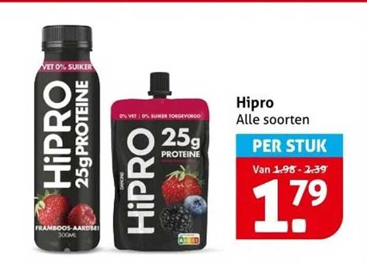 Hipro Alle Soorten Aanbieding bij Hoogvliet - FolderFeest.nl