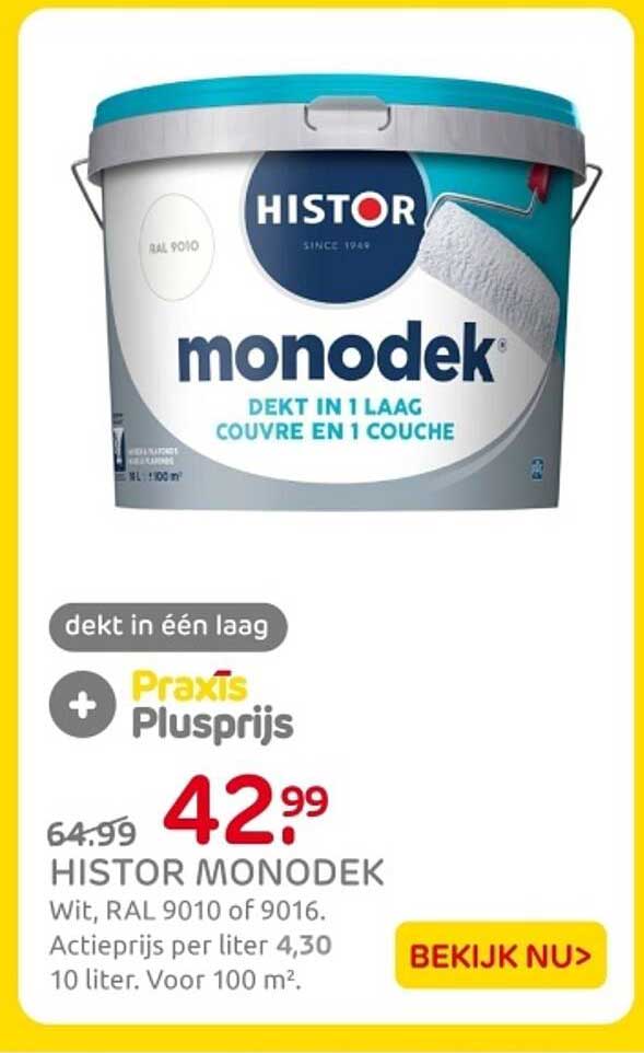 Histor Monodek Aanbieding bij Praxis - FolderFeest.nl