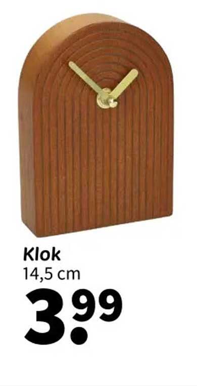 Klok 14,5 Cm Aanbieding bij Wibra - FolderFeest.nl