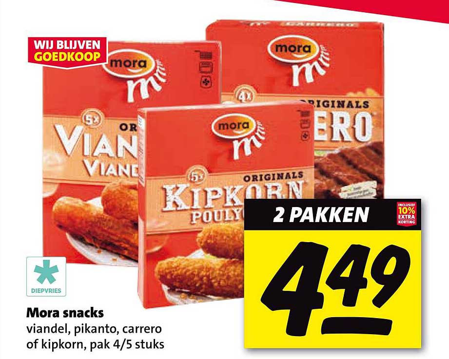 Mora Snacks Viandel, Pikanto, Carrero Of Kipkorn, Pak 4/5 Stuks ...