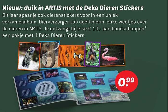 Nieuw: Duik In Artis Met De Deka Dieren Stickers Aanbieding bij ...