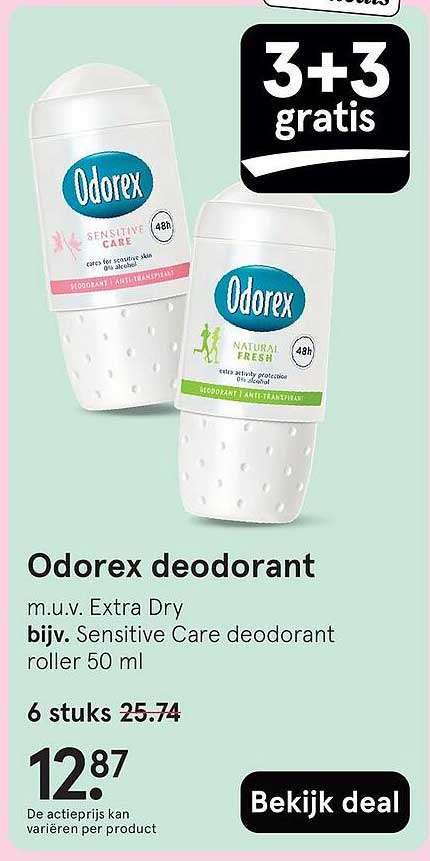 Odorex Deodorant Aanbieding bij Etos - FolderFeest.nl