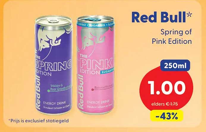 Red Bull Spring Of Pink Edition Aanbieding bij Die Grenze - FolderFeest.nl